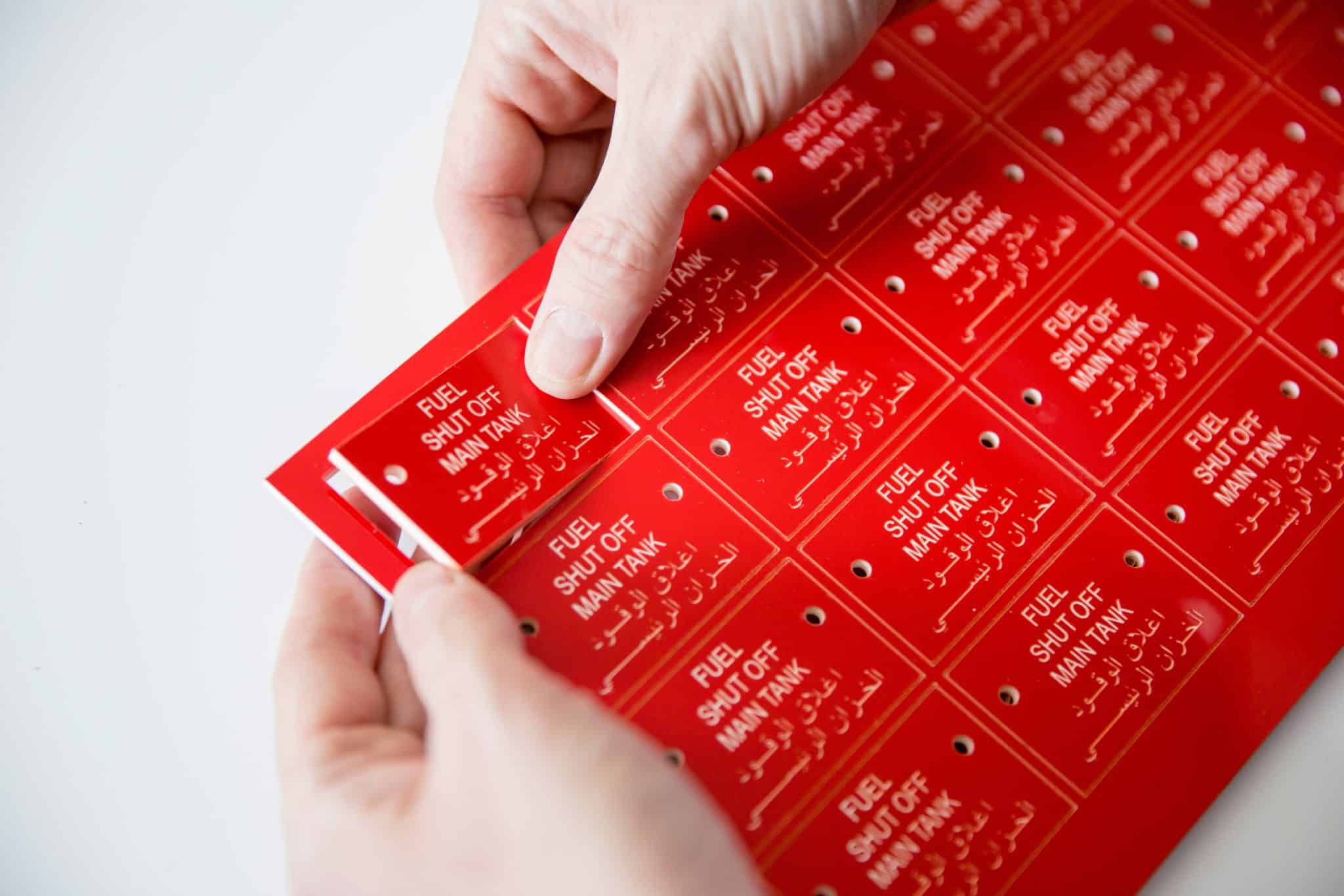 Engraved Electrical Labels at Andrews Signs - Custom Engraving ...